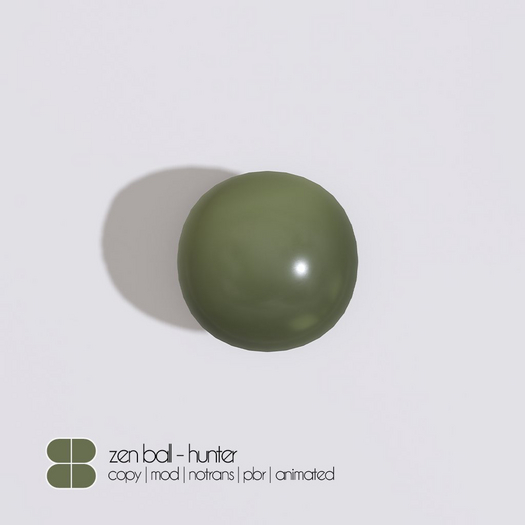 Second Life Marketplace - 8 Zen Yoga PBR - Animated Ball HUNTER